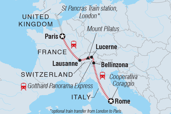 Paris to Rome by Rail by Intrepid Tours with 259 Reviews - Tour Id: 197689