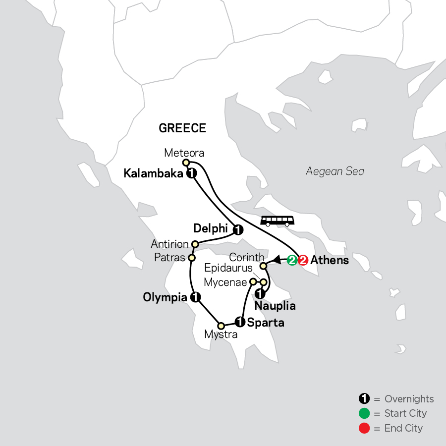 The Best of Greece 2026 by Cosmos Tours with 30 Reviews - Tour Id: 200859