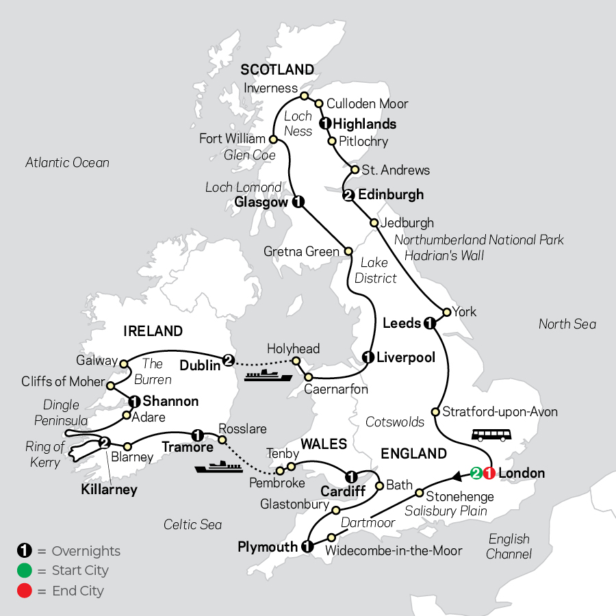Grand Tour of Britain & Ireland 2026 - Cosmos Tours | AffordableTours.com