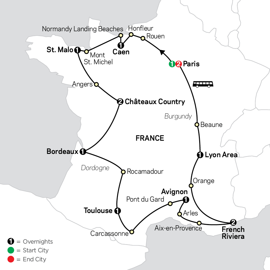 Grand Tour of France 2026 by Cosmos Tours with 79 Reviews - Tour Id: 200889