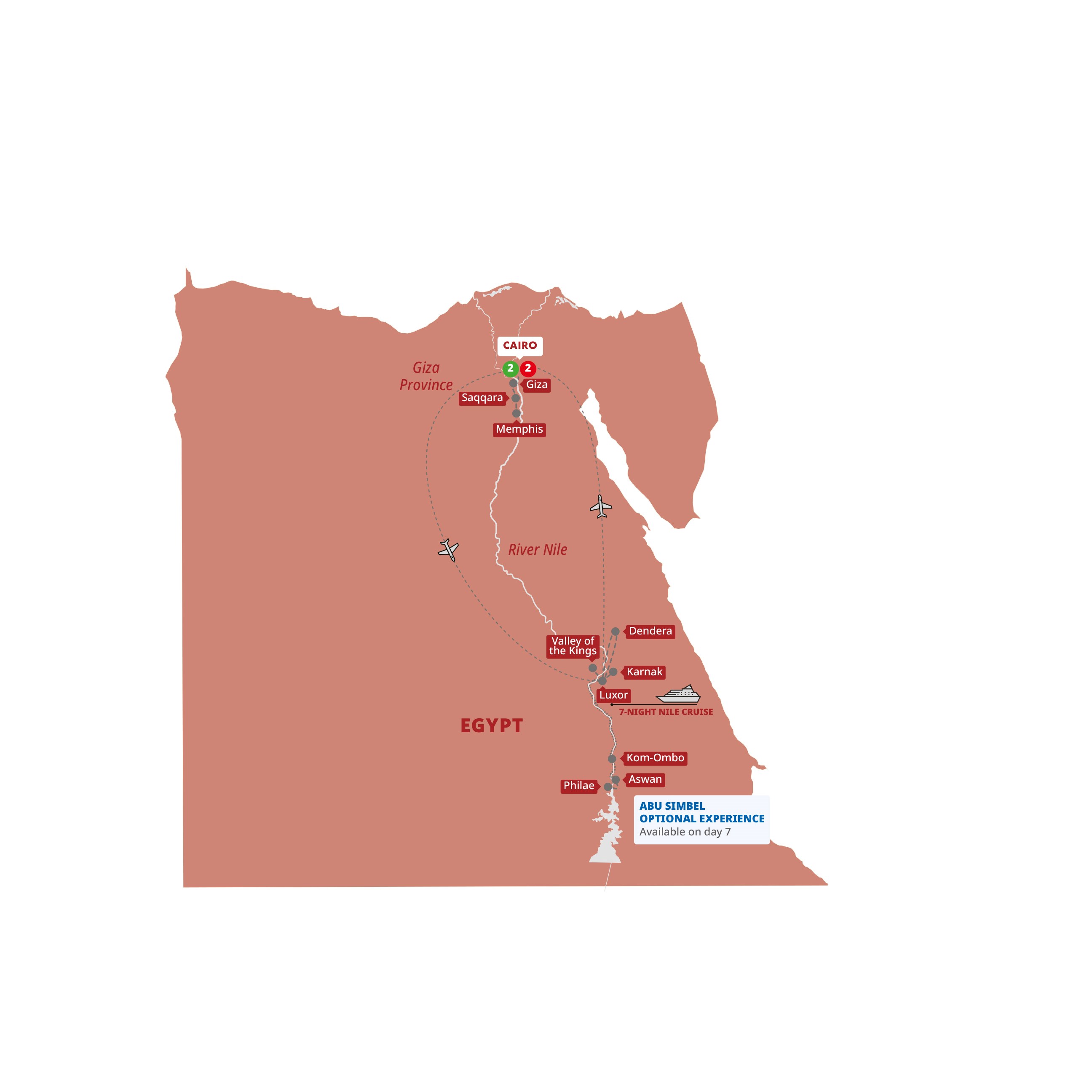 Wonders of Ancient Egypt by Trafalgar Tours with 41 Reviews - Tour Id ...