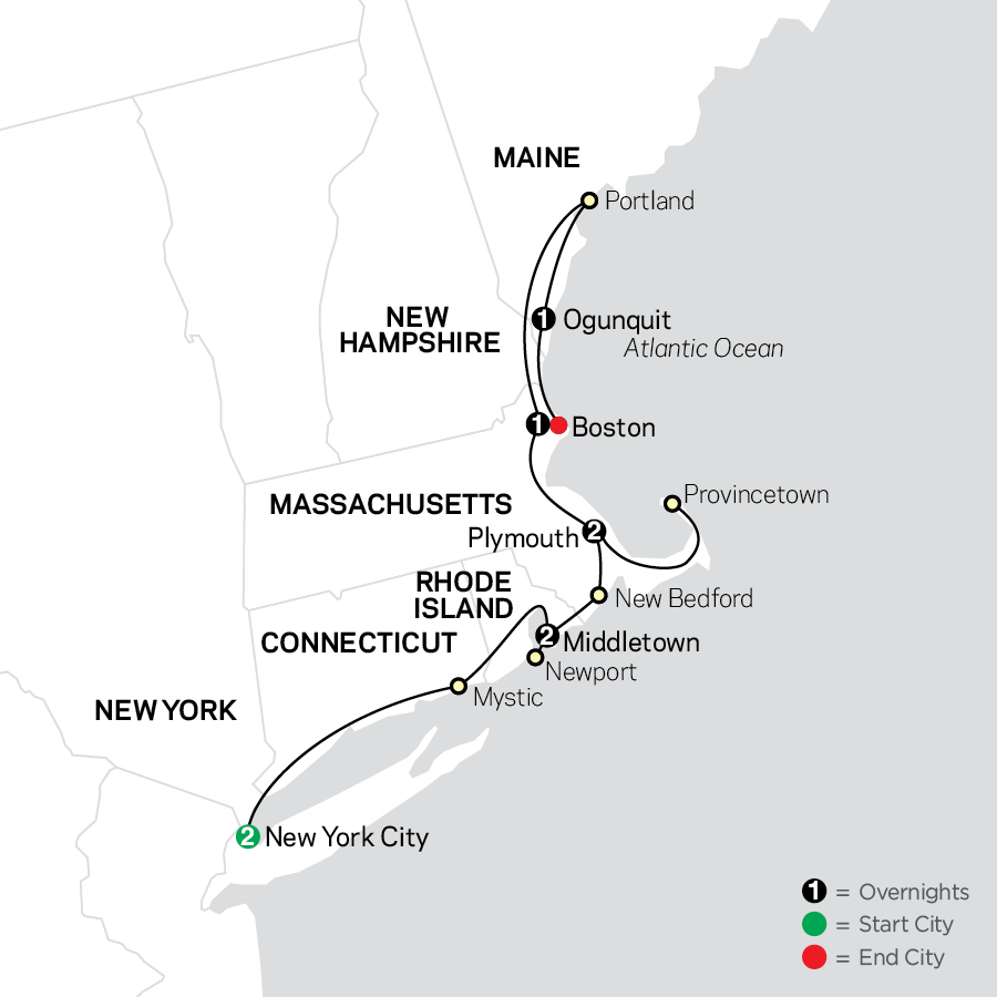 Coastal New England 2026 - Cosmos Tours | AffordableTours.com