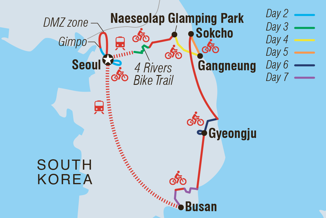 Cycle South Korea by Intrepid Tours with 260 Reviews - Tour Id: 202265