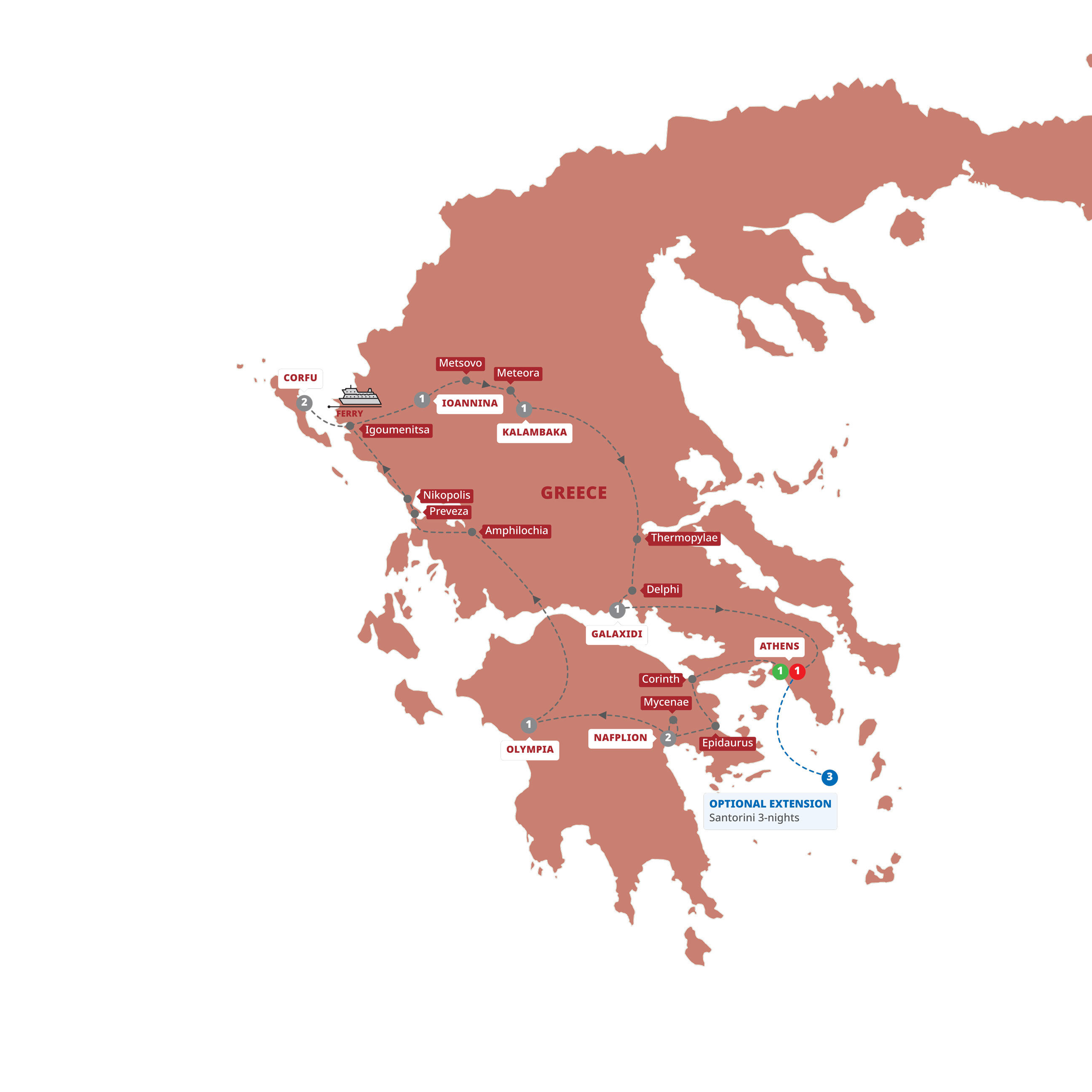 Secrets of Greece including Corfu - Trafalgar Tours | AffordableTours.com