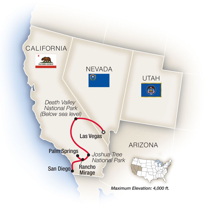 Sand and Surf: Death Valley to San Diego 2026 by Tauck Tours with 959 ...