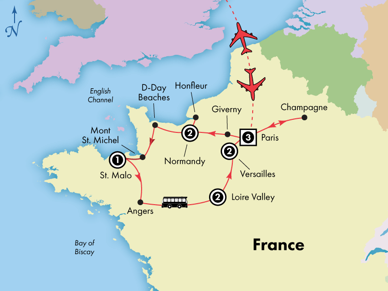 12 Day Discover Northern France - Wednesday Departure - Gate1 Tours ...