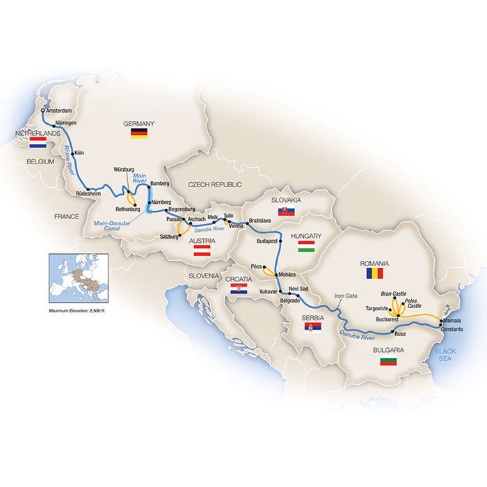 Grand European Cruise - Eastbound 2026 - Tauck Tours | AffordableTours.com