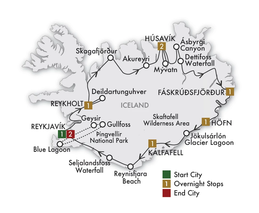 2026 Icelandic Explorer - 10 days/9 nights - CIE Tours ...