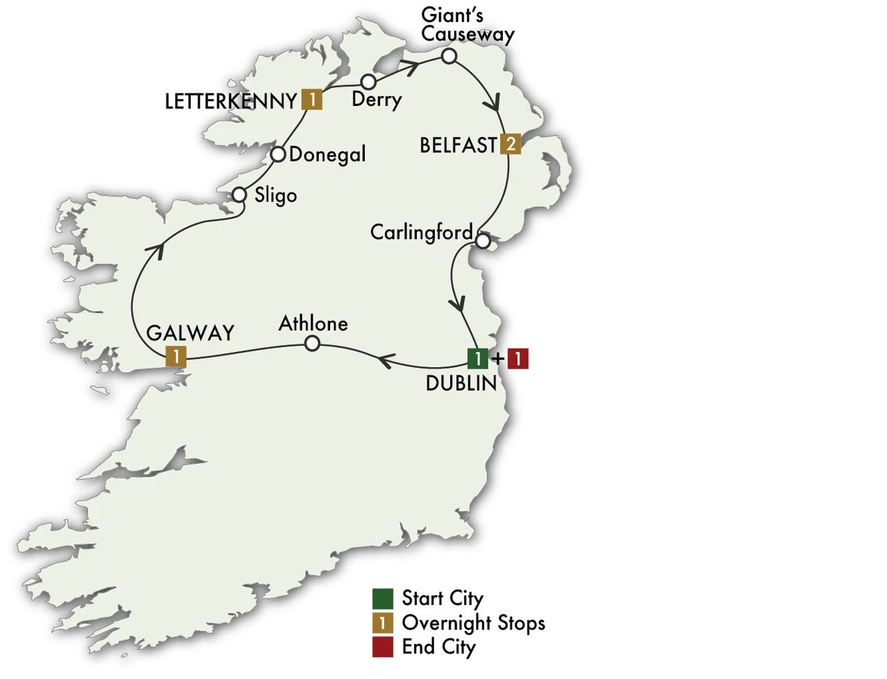 2026 Evergreen Ireland North - 7 Days/6 Nights by CIE Tours with 2 ...