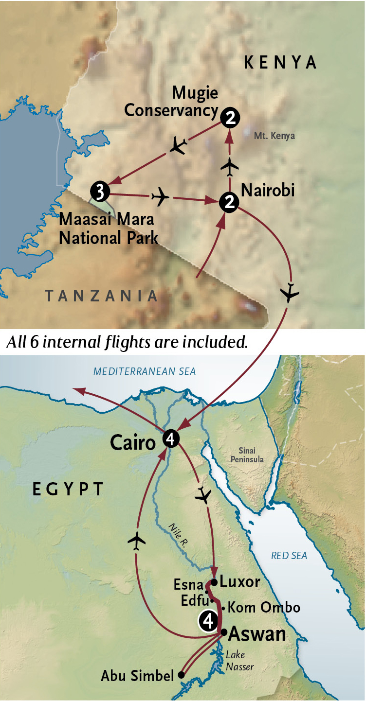 Kenya And Ancient Egypt - Alexander Roberts Tours | AffordableTours.com