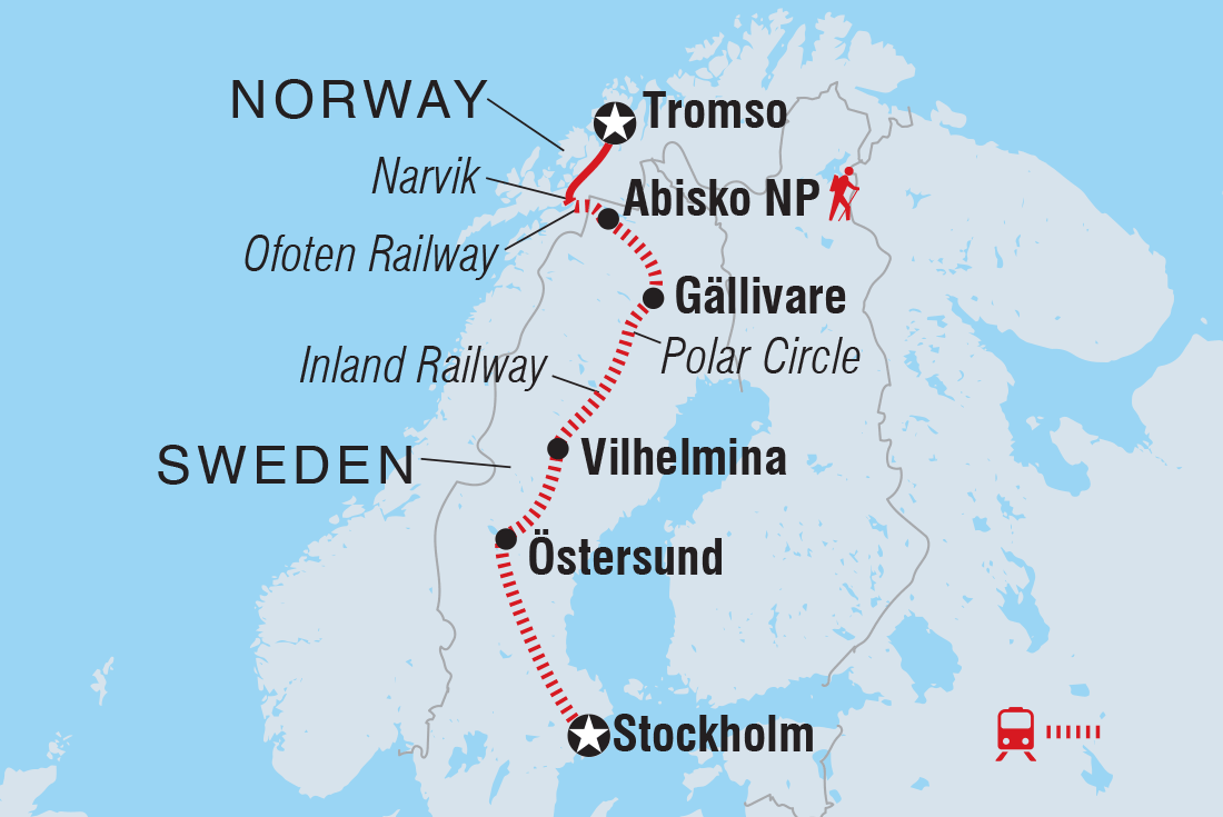 Northern Sweden by Rail - Intrepid Tours | AffordableTours.com