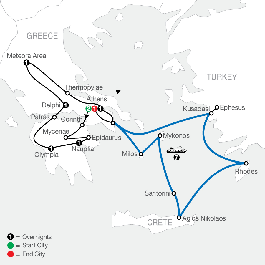 Classical Greece with Idyllic Aegean 7-Night Cruise 2026 by Globus Tours with 9 Reviews - Tour ...