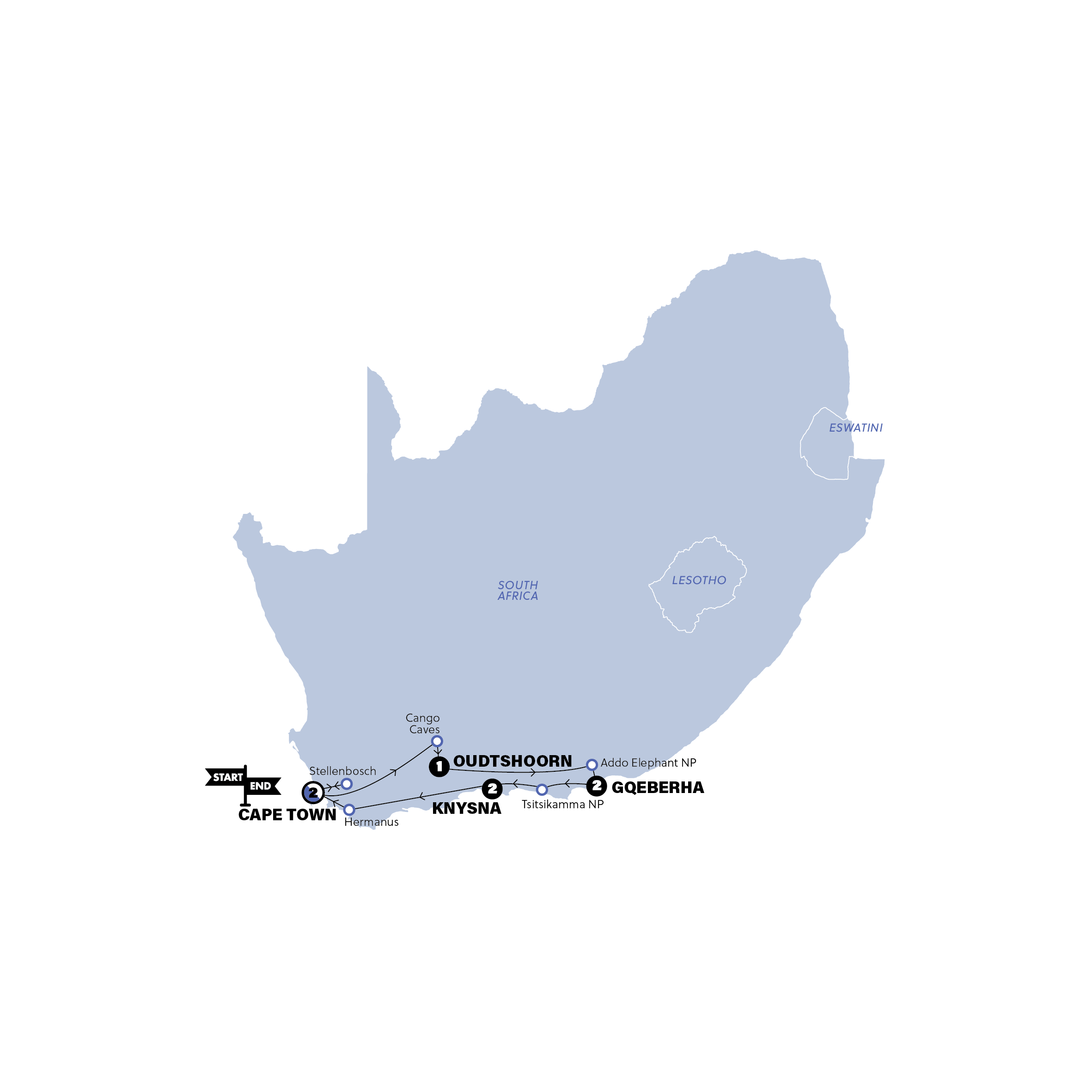 Garden Route and Addo | 2026 - Contiki Tours | AffordableTours.com