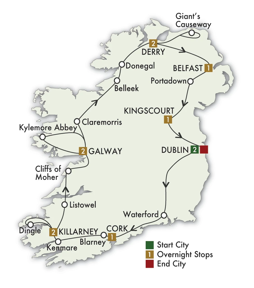 2026 Irish Odyssey - 12 Days/11 Nights by CIE Tours with 26 Reviews ...