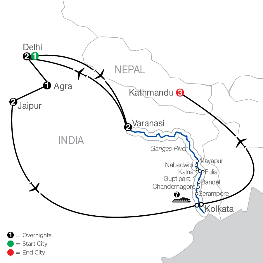Heritage of India & the Ganges River with Varanasi & Kathmandu 2027 by ...