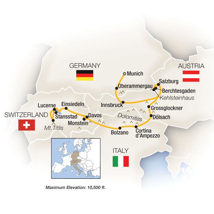 The Ultimate Alps & Dolomites 2026 - Tauck Tours | AffordableTours.com
