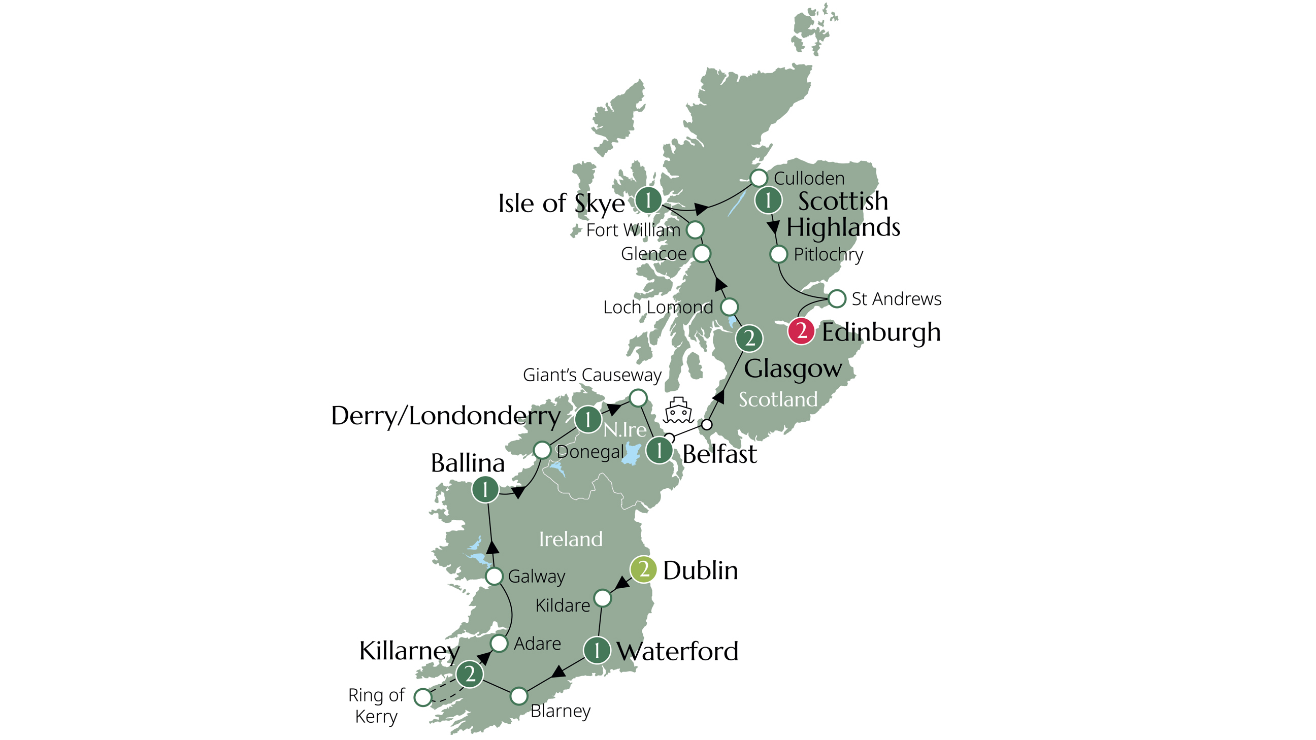 Best of Ireland and Scotland by Brendan Tours with 8 Reviews - Tour Id ...