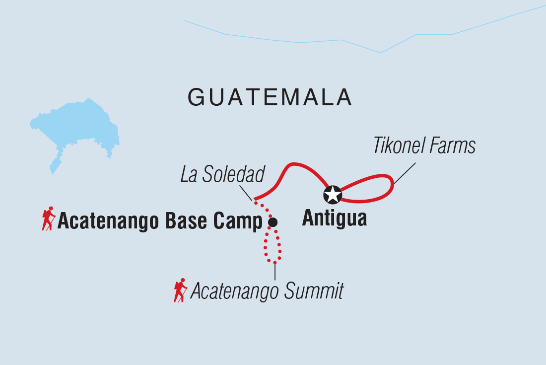 Acatenango Volcano Hike & Antigua Short Break - Intrepid Tours ...