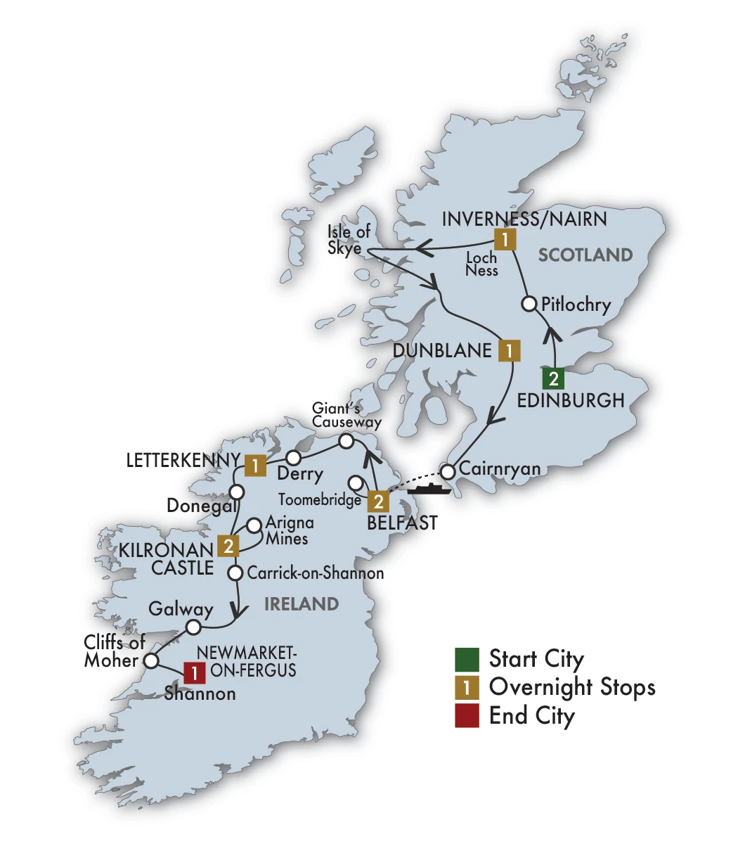 2026 Scots Irish Tour - 11 Days/10 Nights - CIE Tours | AffordableTours.com