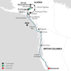 Grand Alaskan Adventure with Alaska Cruise 2026 by Cosmos Tours with 5 ...