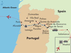 11 Day Douro River Cruise with Madrid Afurada to Barca D'Alva, Douro ...